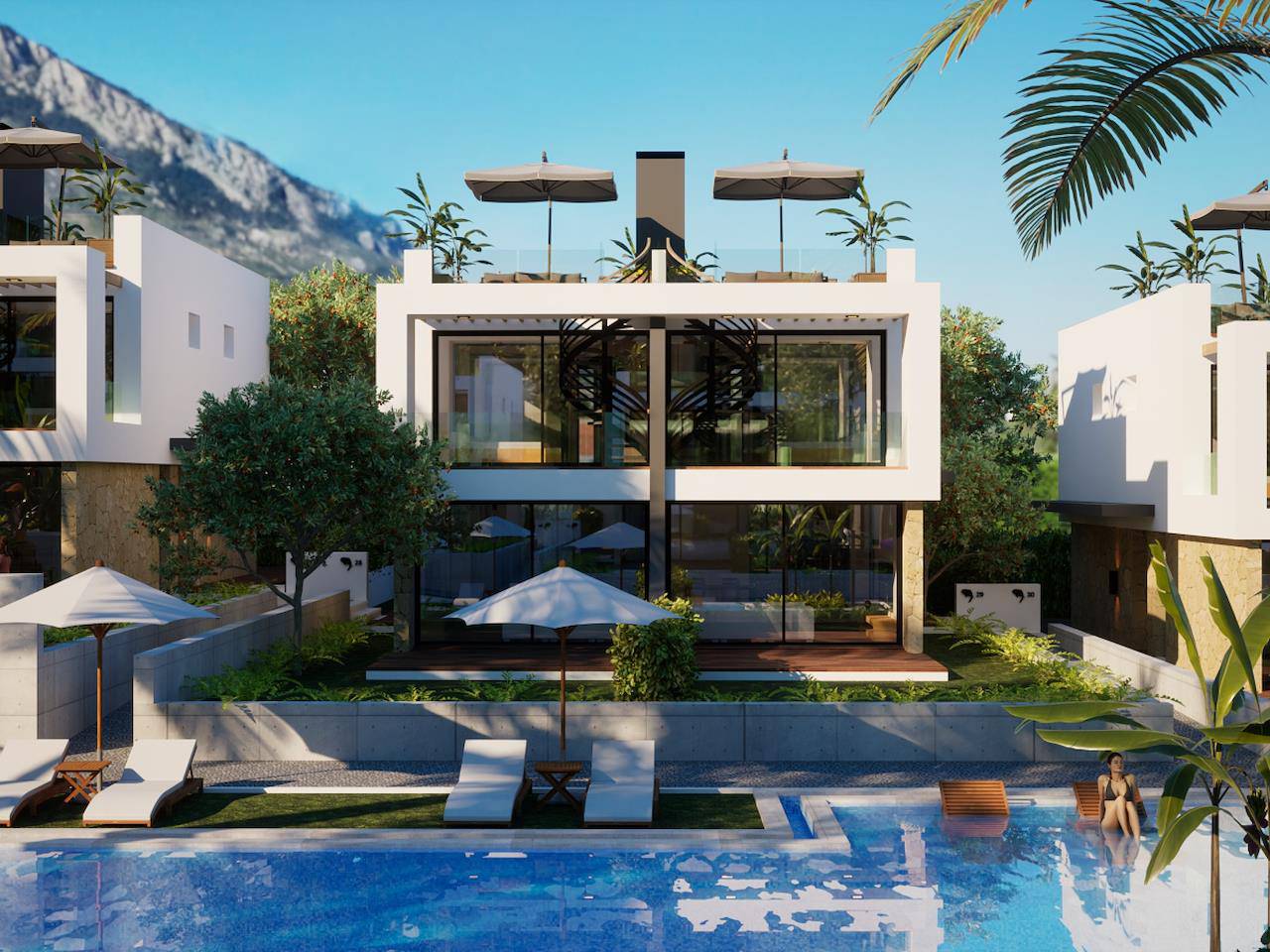Villas With Sea Views In A Central Location In Lapta - HangiEv.com